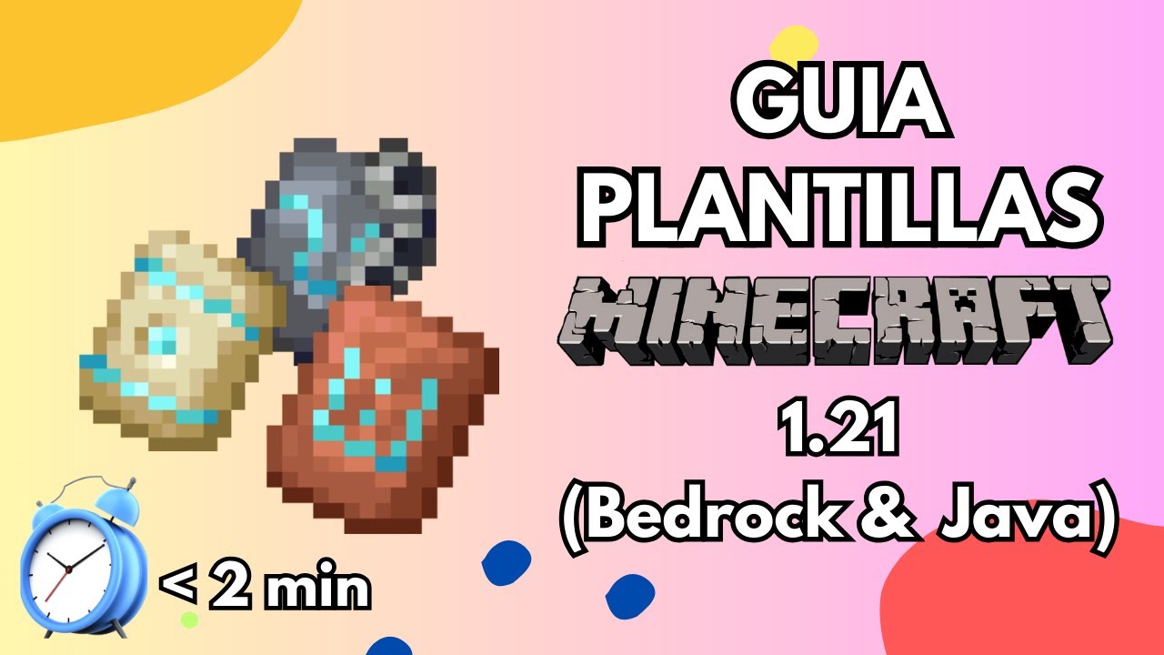 GUIA PARA PLANTILLAS para MINECRAFT 1.21 - YouTube