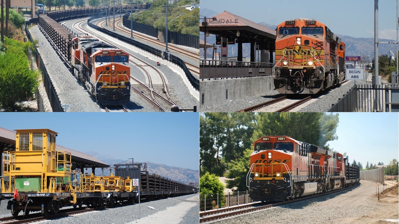 Welded Rail Train on the Pasadena Subdivision! Foothill Gold Line Rail ...