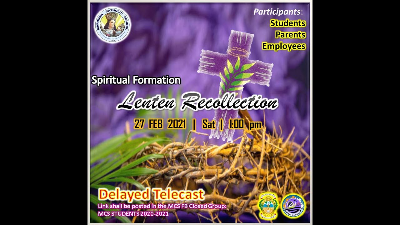 Lenten Recollection 2021 - YouTube