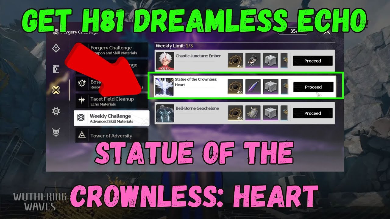 How To Get H81 Dreamless Echo Statue In Wuthering Waves (Statue Of The ...