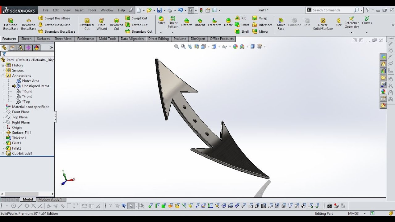 Surface Tutorial in Solidworks || Farming Equipment Tutorial in ...