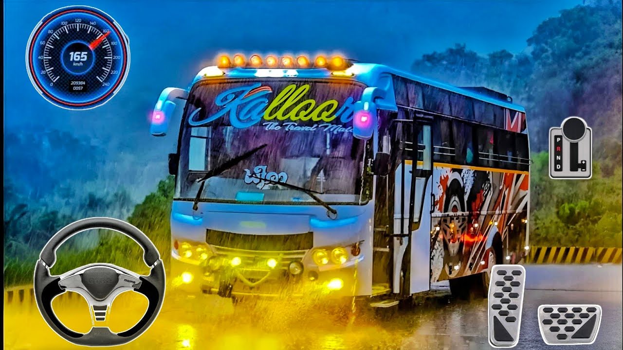 Lighting DJ Bus Highway Driving ! Indian Bus Game Bus Simulator Game ...