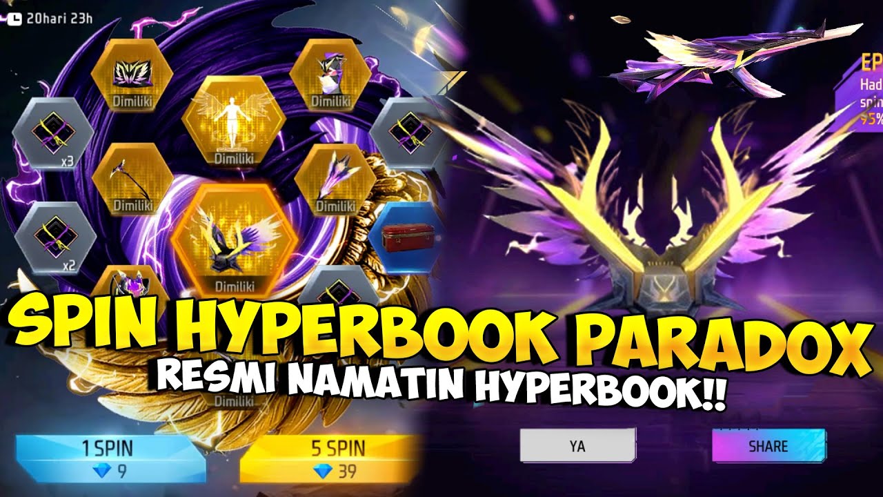 BORONG PARADOX HYPERBOOK !! Namatin Spin Event Hyperbook Paradox ...