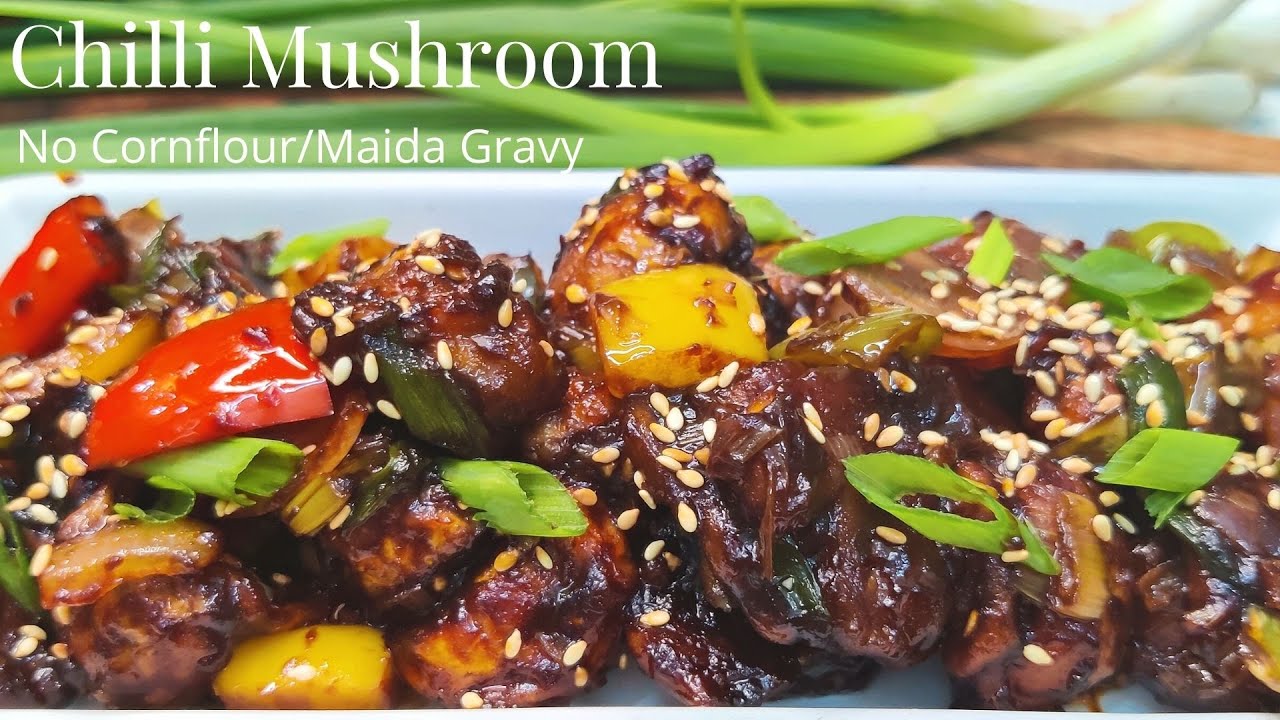 चिल्ली मशरूम | Chilli Mushroom Dry | Mushroom Chilli Recipe | Chilli ...