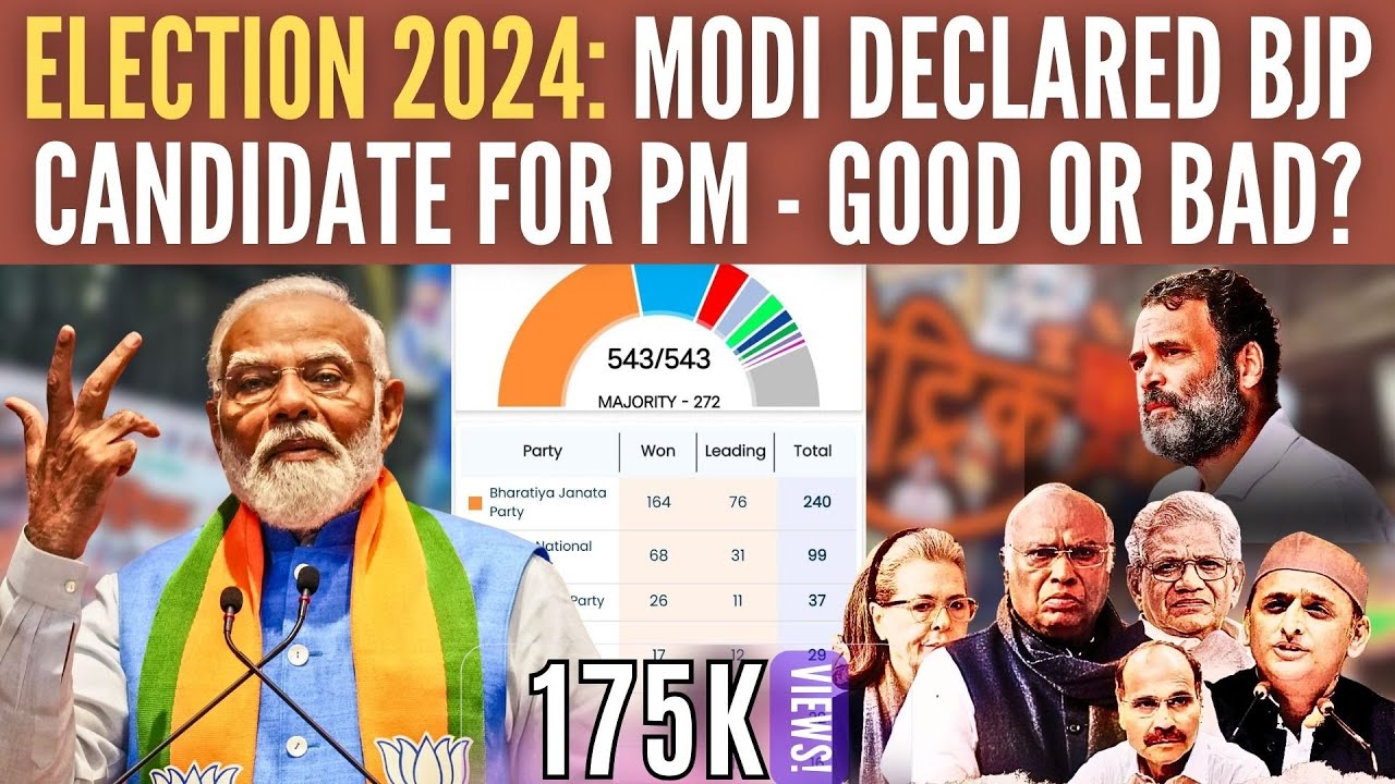 Election 2024: Modi declared BJP candidate for PM - Good or Bad? - YouTube