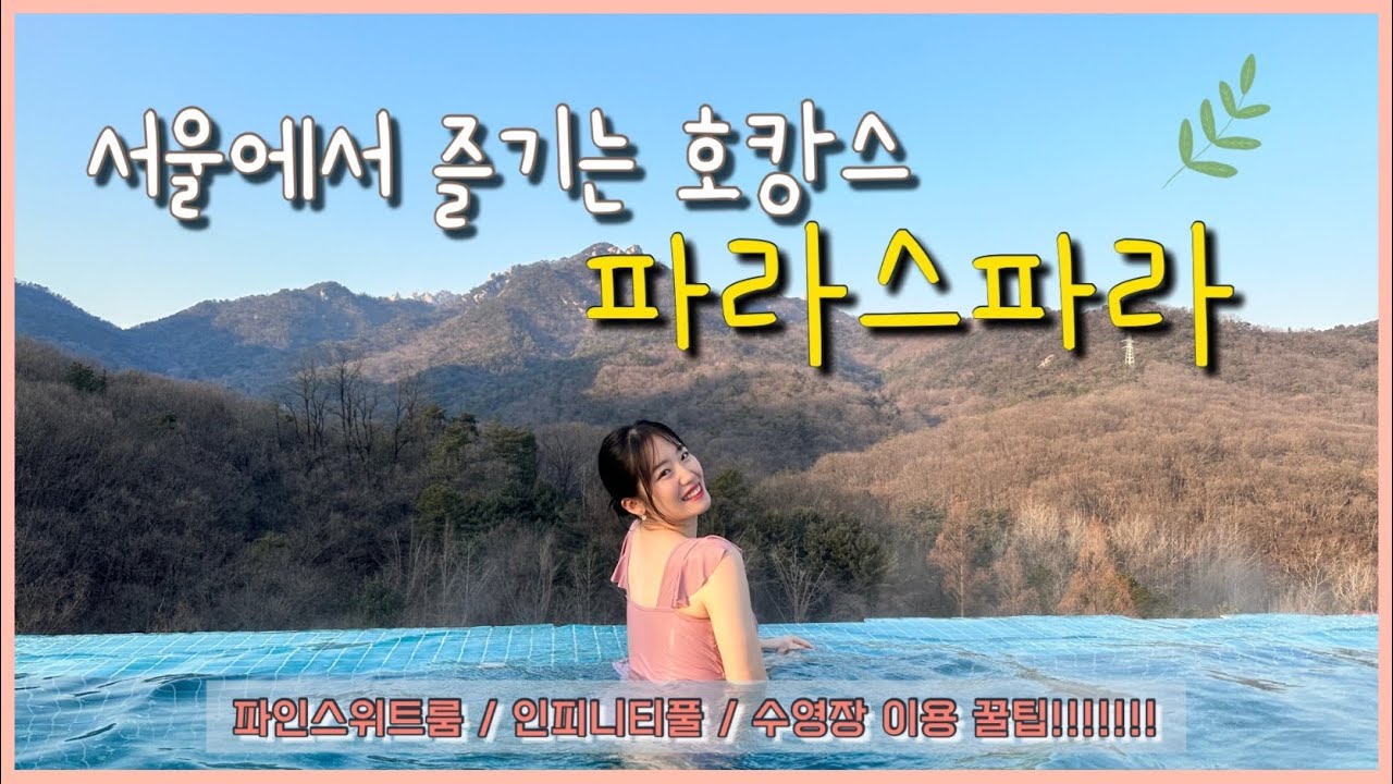 해웅 여행 서울에서 즐기는 북한산뷰 호캉스 파라스파라 파인스위트룸부터 북한산이 보이는 인피니티풀 실내수영장