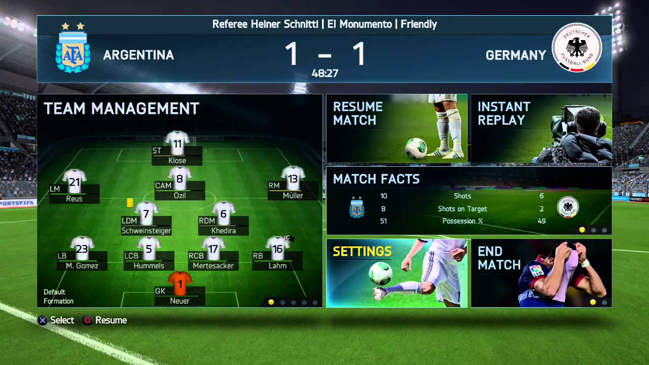 FIFA 14 Kick Off (In Menus) - YouTube