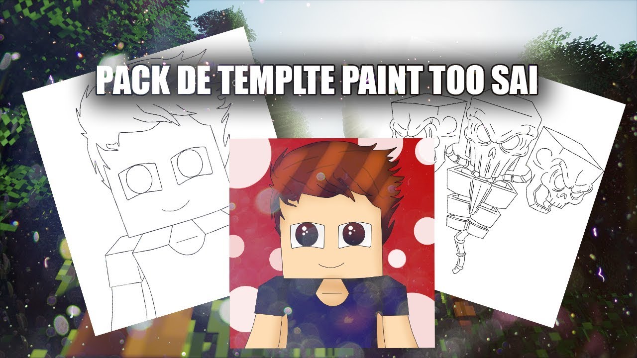 Pack Templates De Minecraft de Paint Too Sai - YouTube