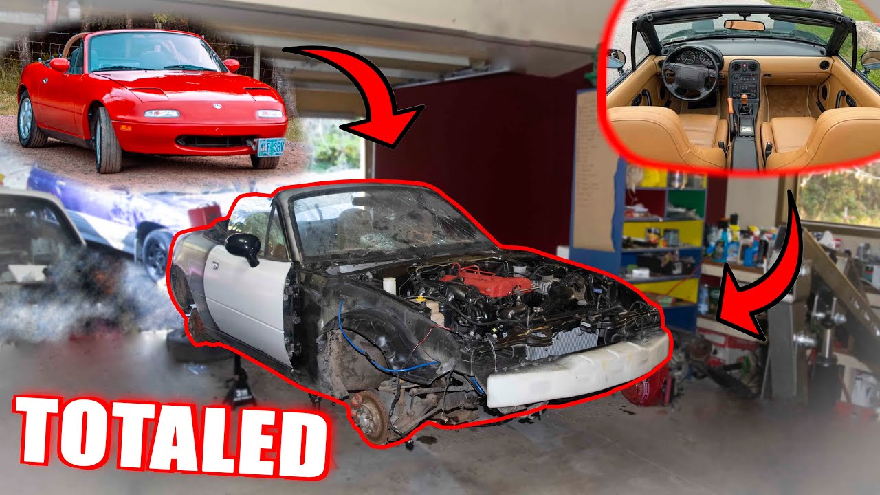 I GOT AN INTERIOR FOR MY TOTALLED Mazda Miata RESTORATION! - YouTube
