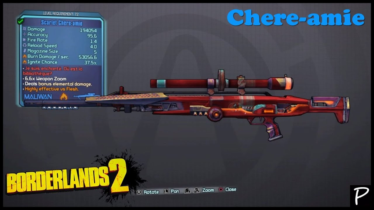 Borderlands 2: Chere-Amie (Unique weapons #39) - YouTube