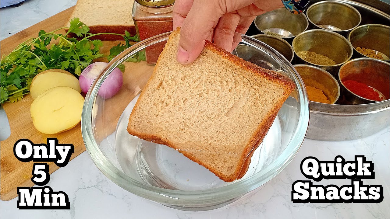 only 2 ingredient snacks recipe | Bread Aloo roll | bread Aloo cutlet ...