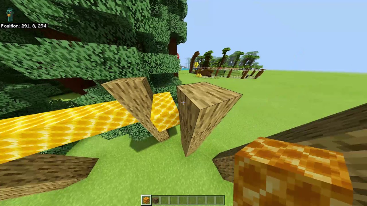 Minecraft tutorial: bee village wall - YouTube