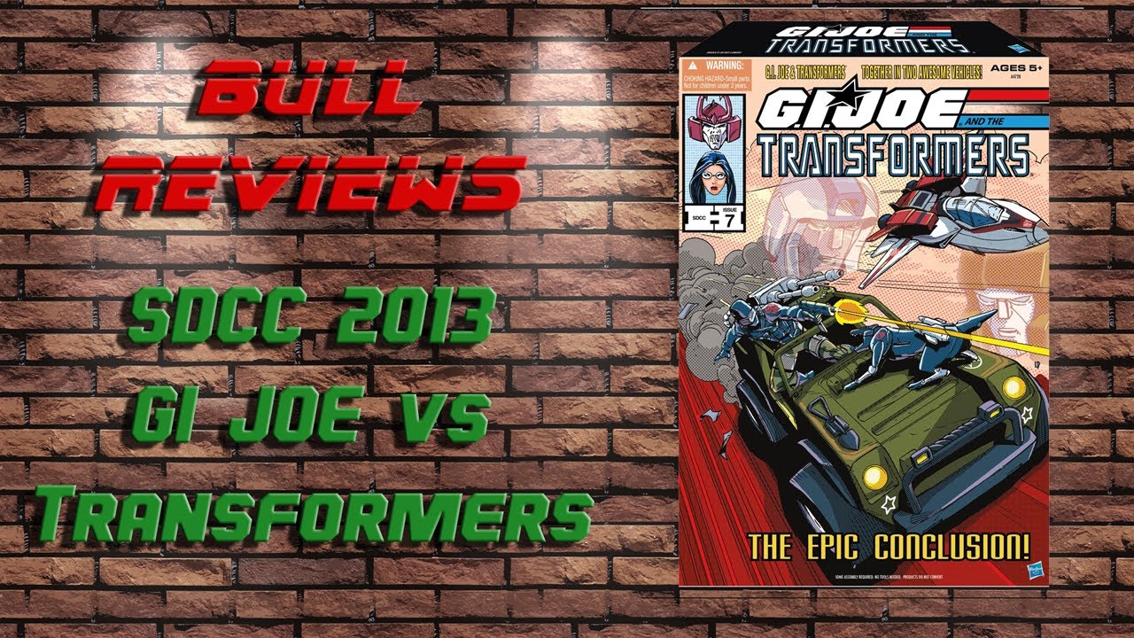 Review - SDCC 2013 GI Joe vs Transformers Jetfire and Hound set - YouTube