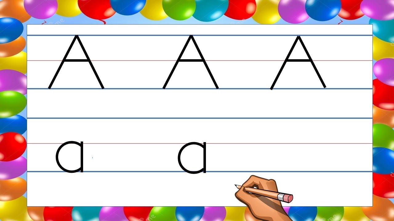 How to write letter Aa//Letrang Aa - YouTube