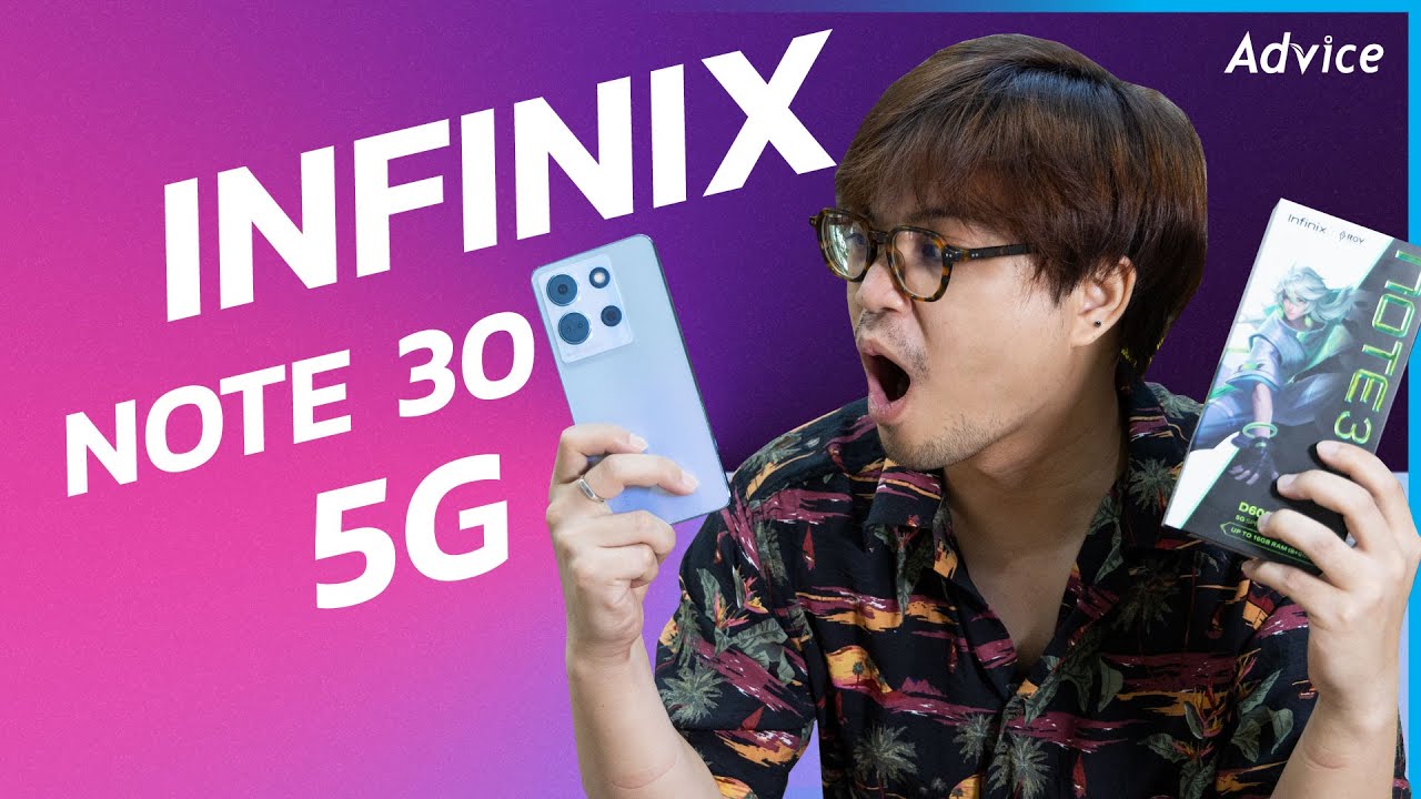รีวิว Infinix Note 30 5G ตัวจี๊ด ครบเครื่อง ในงบ 7,xxx บาท!! - YouTube
