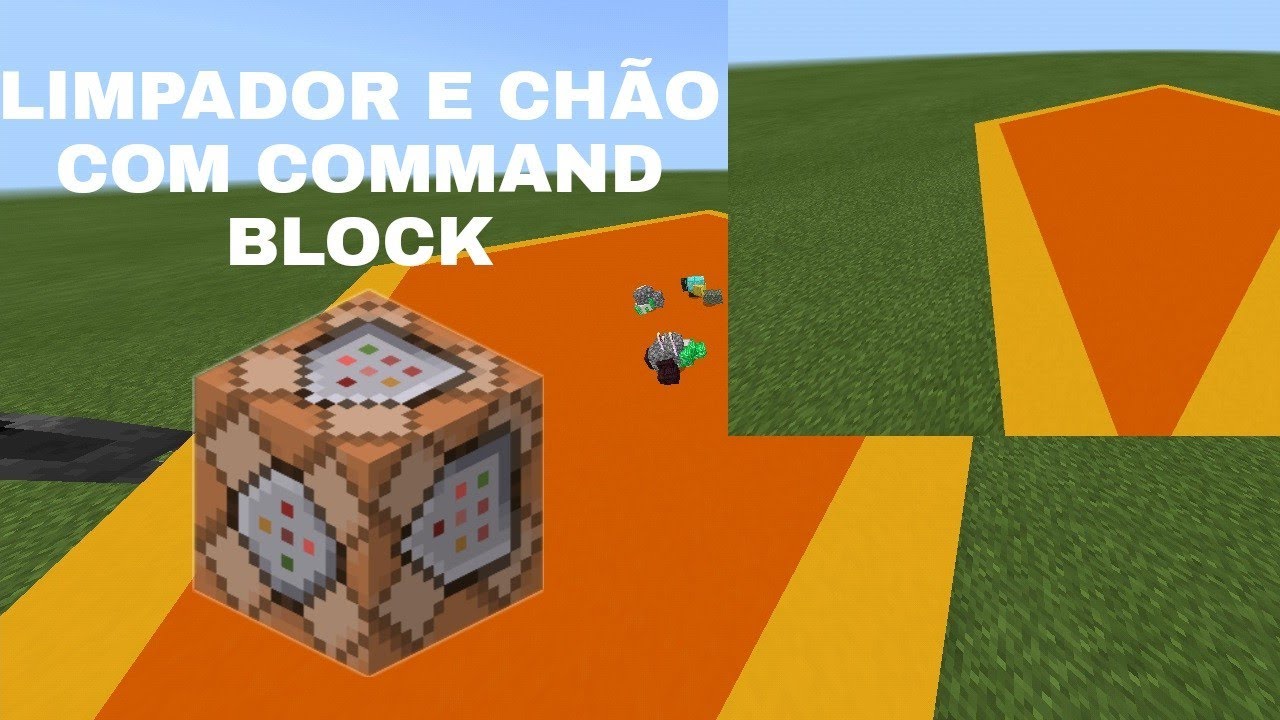 Como limpar o Chão com command block:Minecraft bedrock,xbox,Ps4 - YouTube