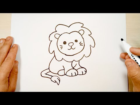 Sevimli Bir Aslan Yavrusu Nasıl Çizilir
