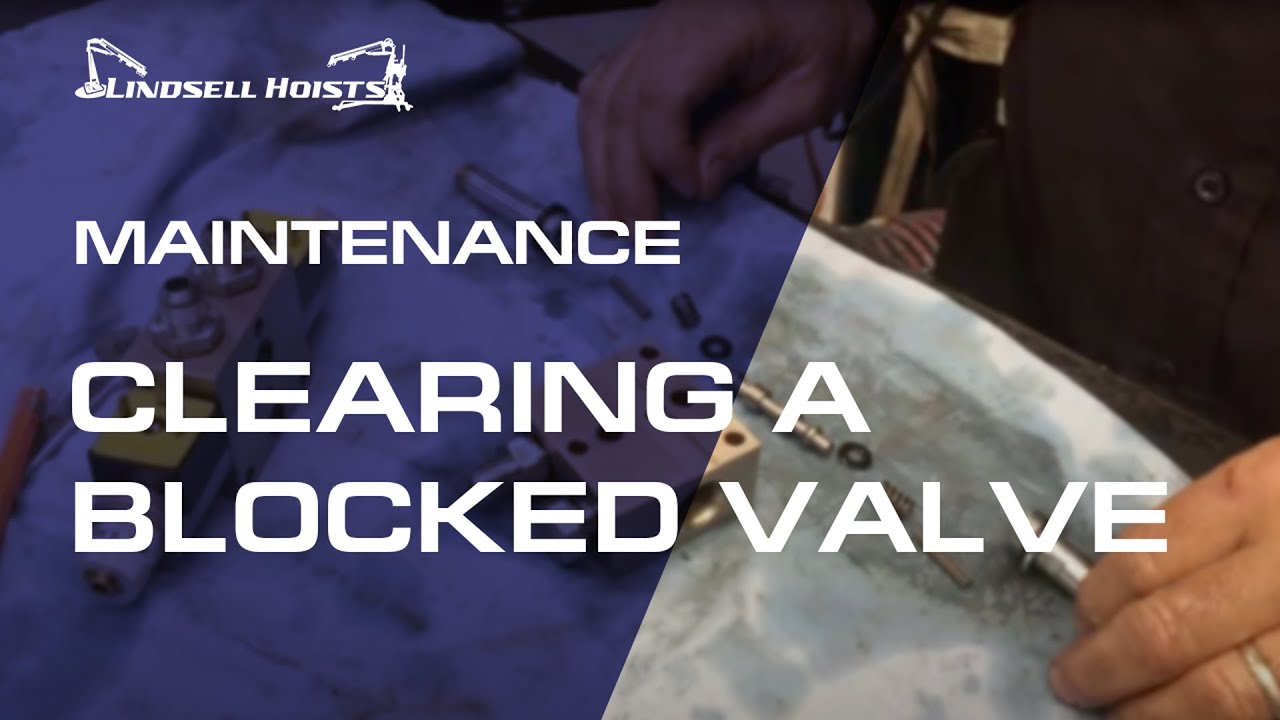 Lindsell Hoists - Clearing a blocked valve - Maintenance - YouTube