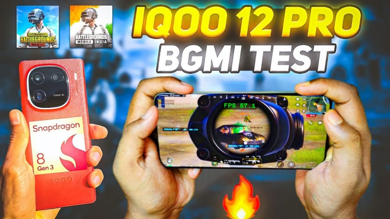 IQOO 12 PRO PUBG & BGMI TEST 🔥 IQOO 12 PRO PHONE UNBOXING | IQOO 12 PRO ...
