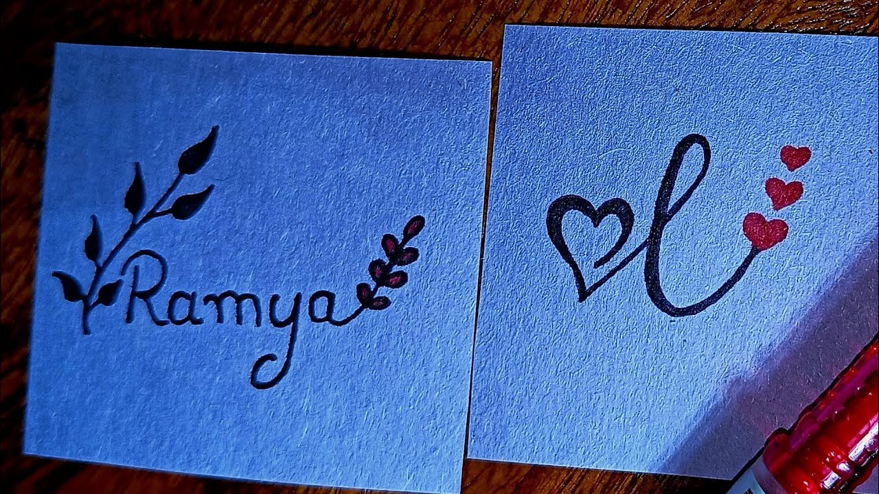 Ramya Name Tattoo Design / Easy tattoo design with pen / tattoo design ...