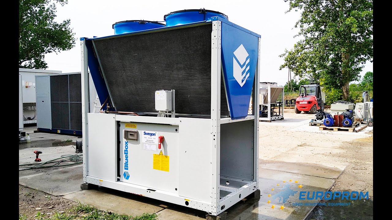 Aircooler chiller BLUE BOX 126 kW from England - YouTube