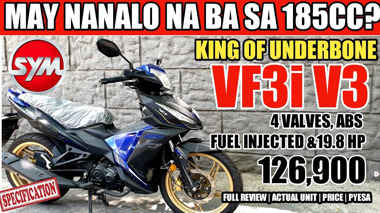 SYM VF3i 185 ANG BAGONG HARI NG UNDERBONE | VICIOUSLY FAST | PANALO ANG ...