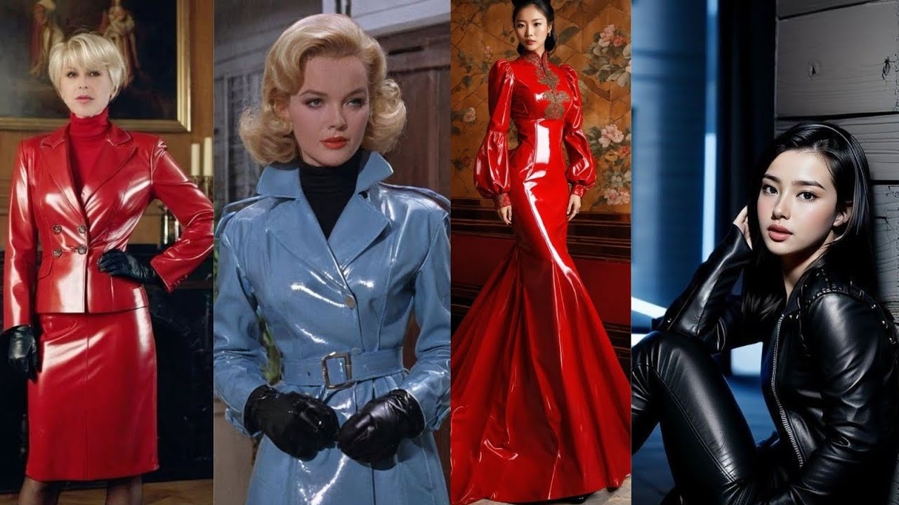 command attention in latex & leather dresses - YouTube