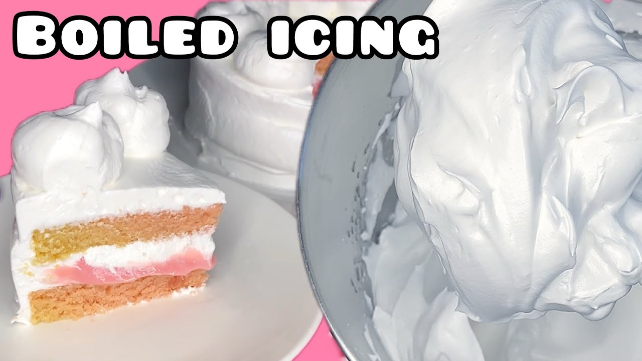 BOILED ICING RECIPE #cakenthings #boiledicing #frosting #meringue # ...