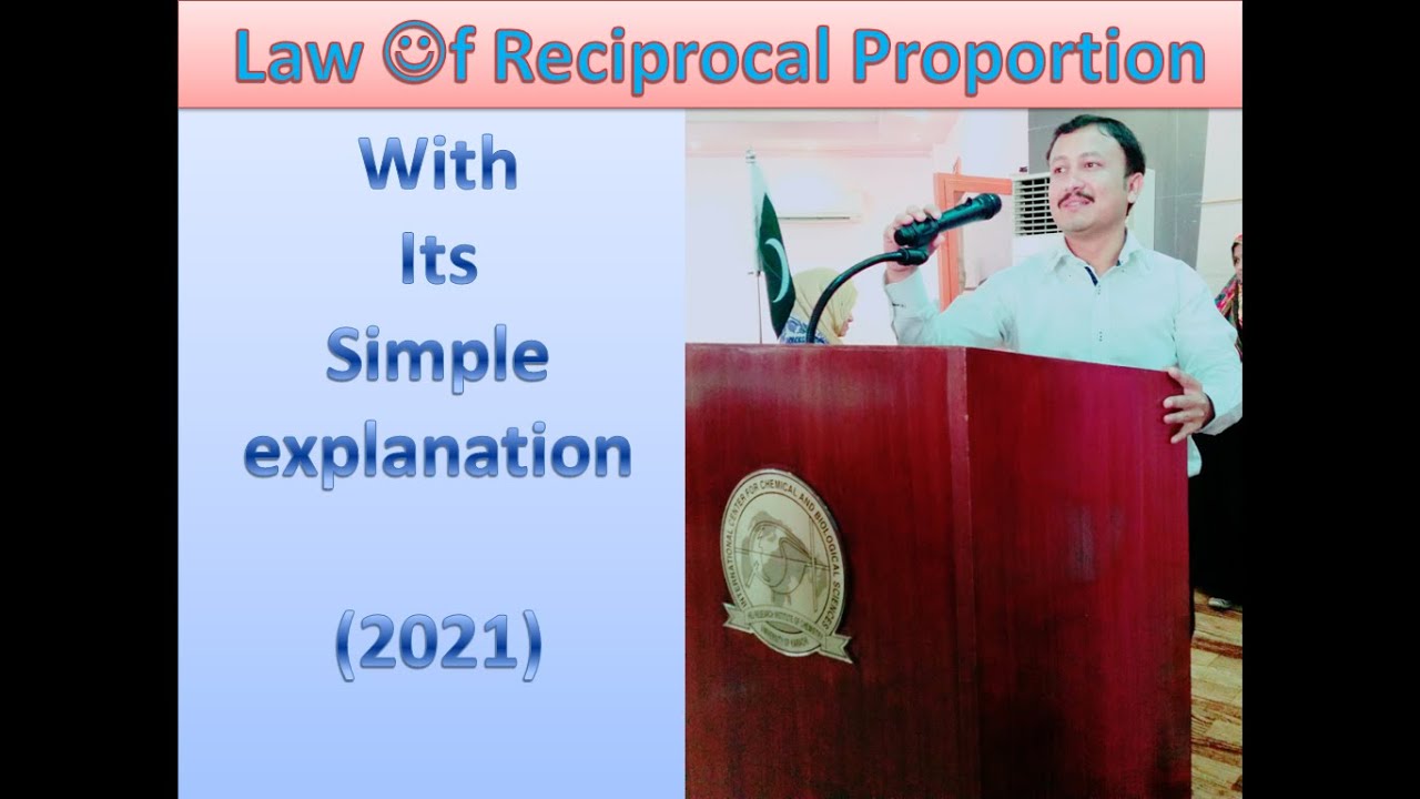 Law Of Reciprocal proportion with simple explanation and examples - YouTube