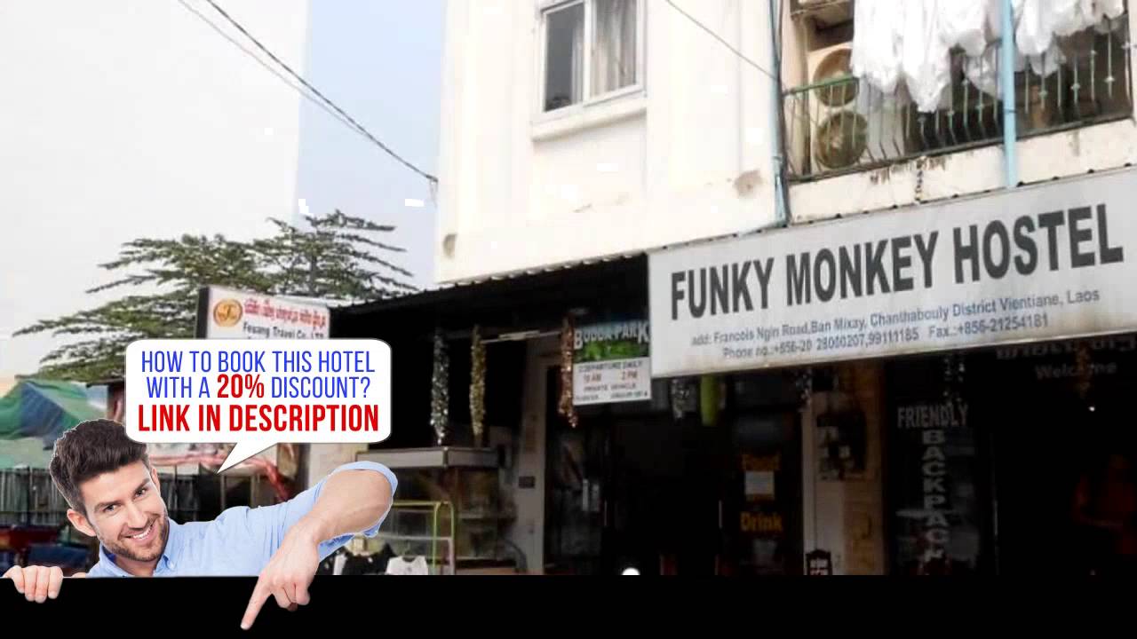 Funky Monkey Hostel, Vientiane, Laos, HD Review - YouTube