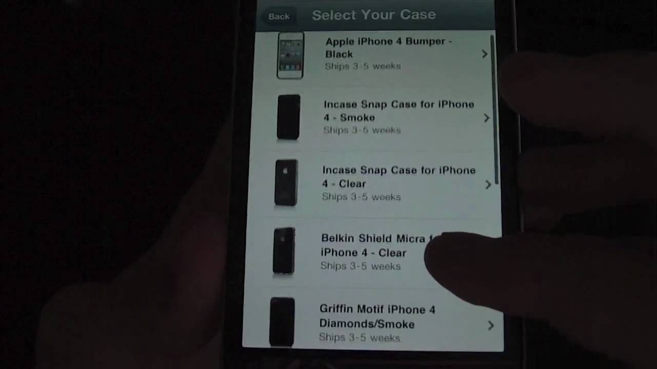 iPhone 4- Case Program- App Store (App) [HD] - YouTube