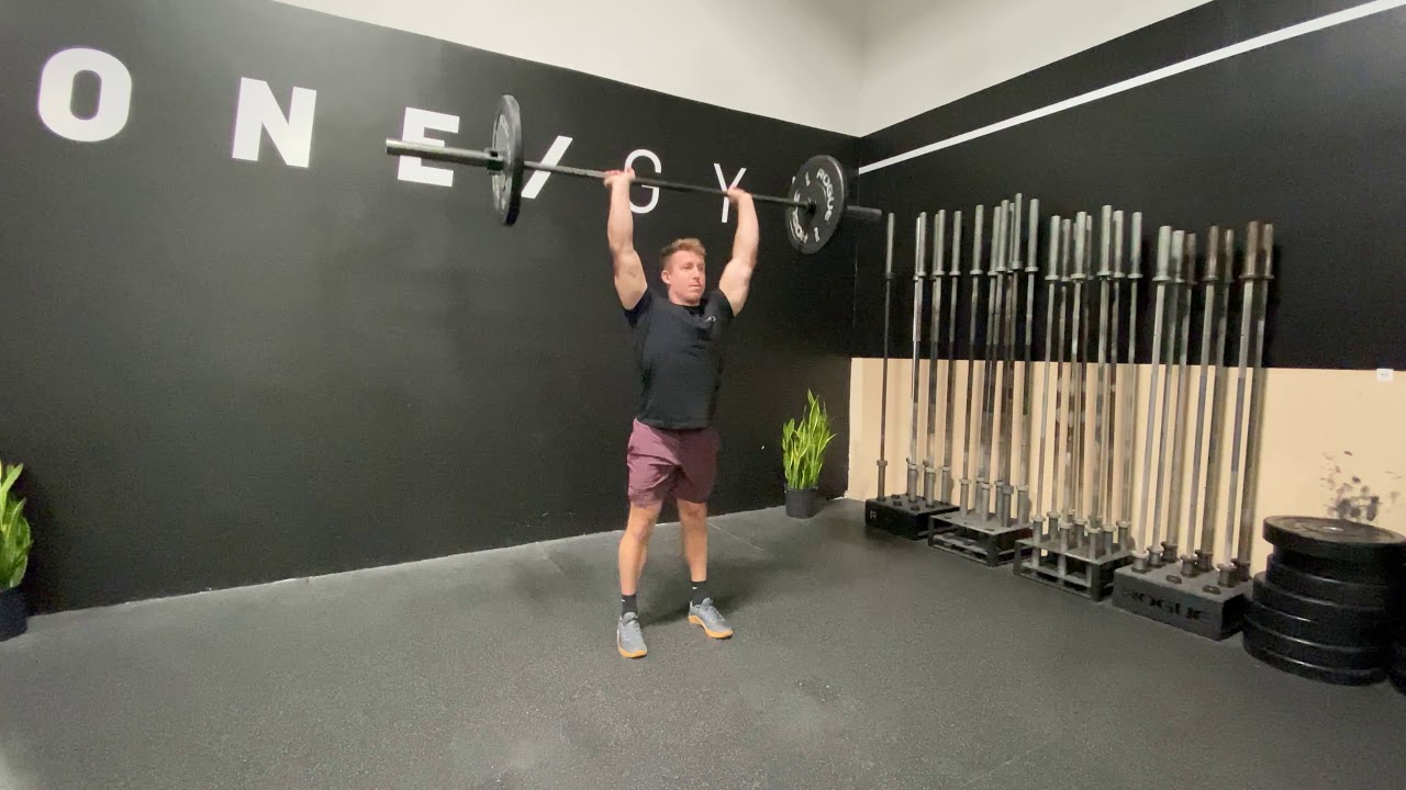 Barbell Cluster (Squat Clean Thruster) - YouTube