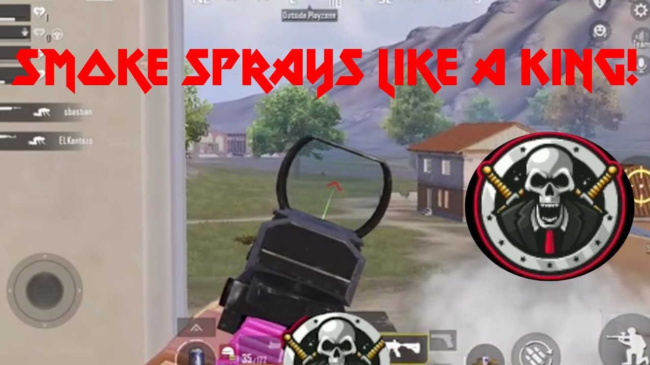 Smoke sprays like a king - How to blind spray into Smoke - PUBG Mobile ...