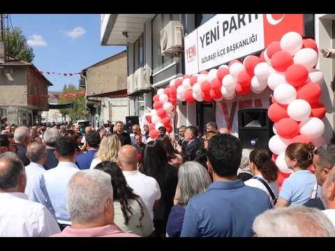 YENİ Parti Gölbaşı İlçe Başkanlığı açıldı: Belediye Başkanları Yıldırım ve Arıcı’ya rozet takıldı