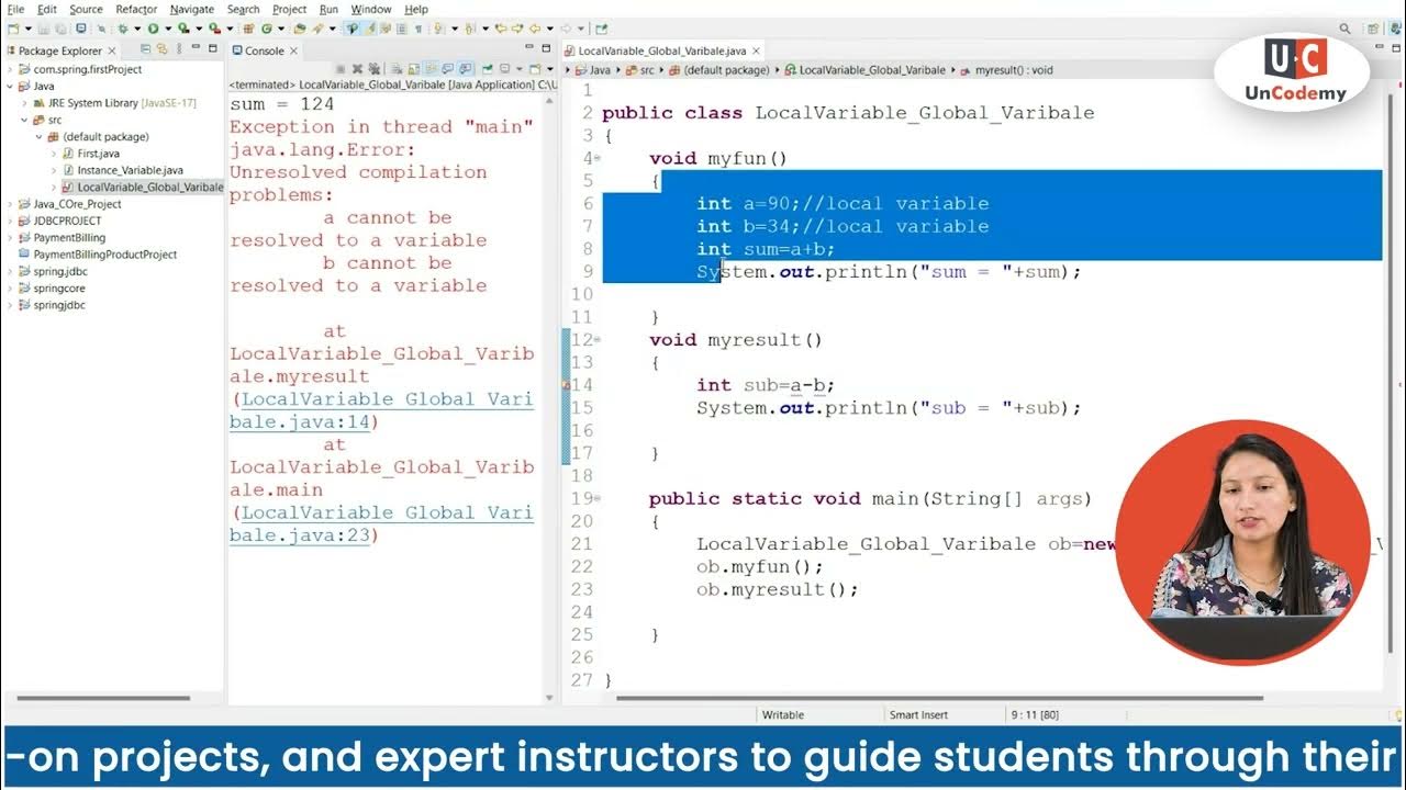 Instant, Global, Static, & Local Variable in Java | full stack developer course in noida ...