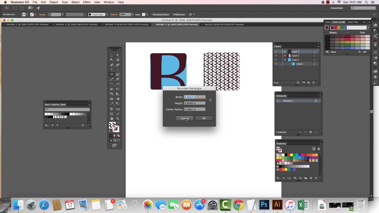 Working with Patterns in Illustrator CC - YouTube