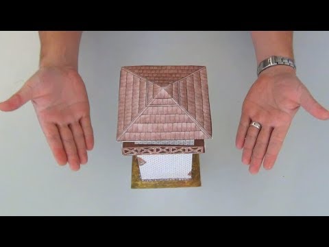 Paper Craft - Reconstruction of a Limes Watchtower - YouTube