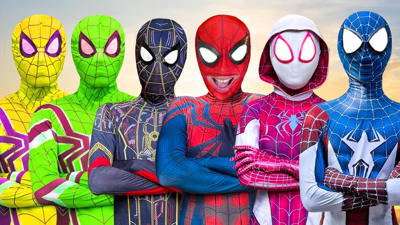 TEAM SPIDER MAN in REAL LIFE | Marvel's Spider-Man 2 - Be Greater ...