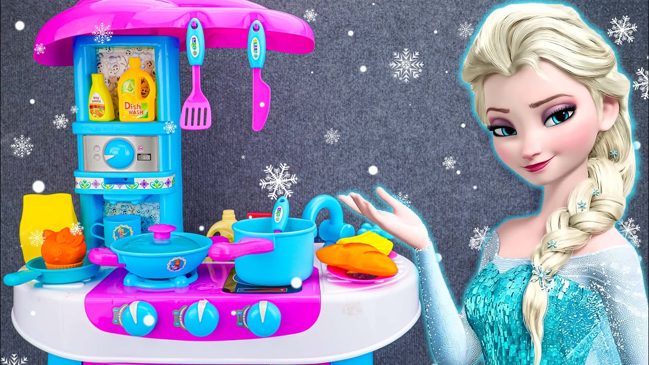 91 Minutes Satisfying with Unboxing Disney Elsa Kitchen Cooking ...