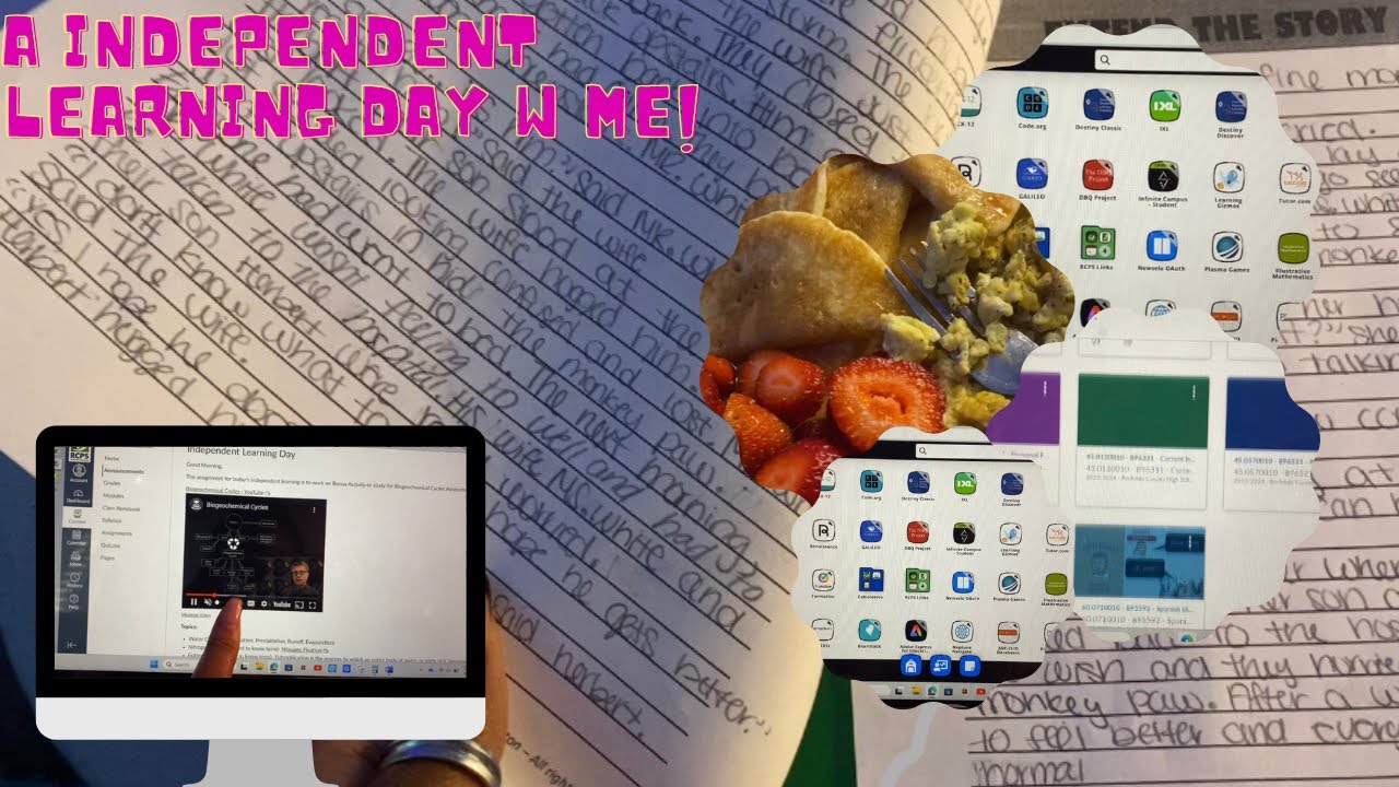 A INDEPENDENT LEARNING DAY WITH ME !! - YouTube