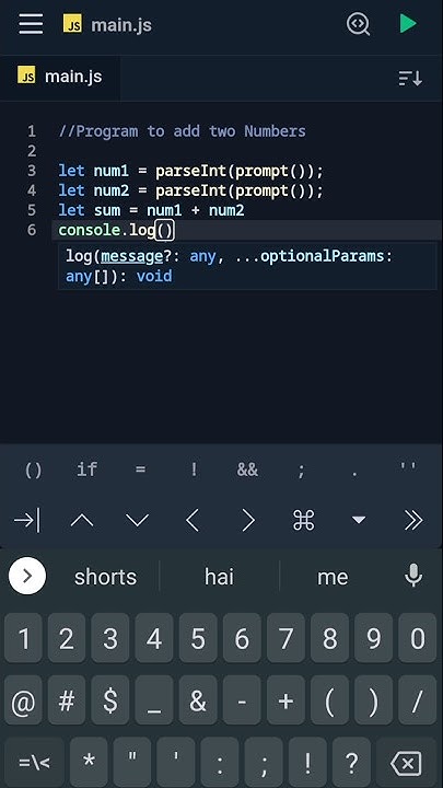 Program to find the Sum of 2 Numbers in JavaScript - YouTube