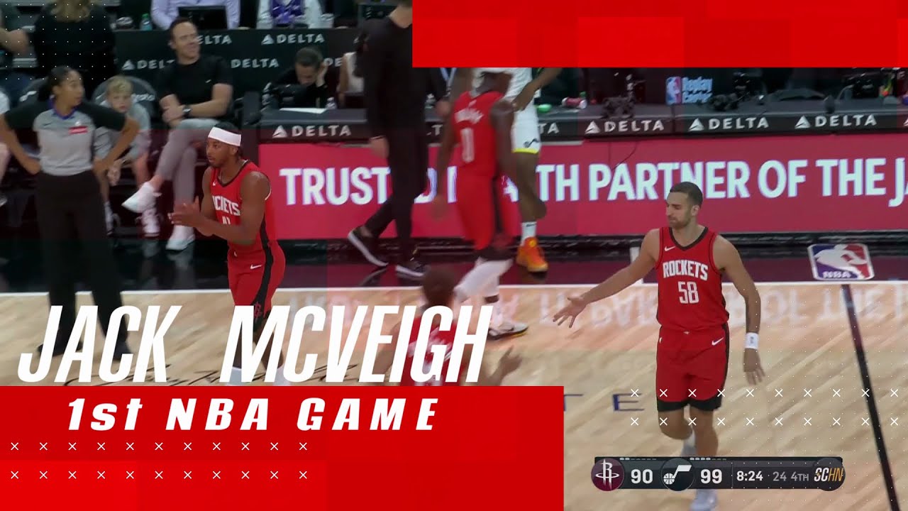 Jack McVeigh's 1st NBA Game Highlights - YouTube