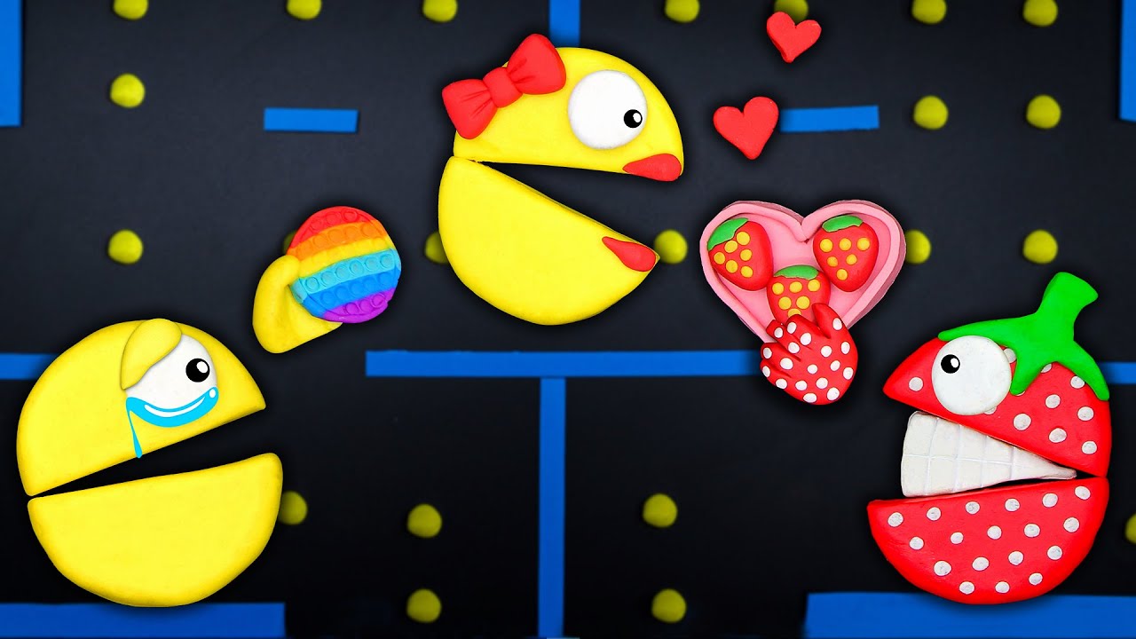 PacMan Stop Motion ASMR | PacMan Has A Girlfriend And The Unexpected ...