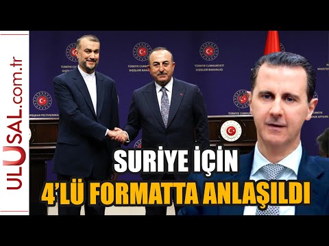 İki ülke arasındaki iş birliği: Suriye için 4’lü formatta anlaşıldı