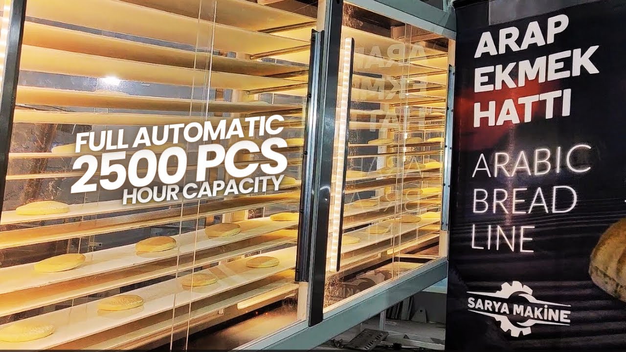 Automatic Pita Bread Line - Compact Arabic Bread Line (1 Row) - Sarya 4 ...