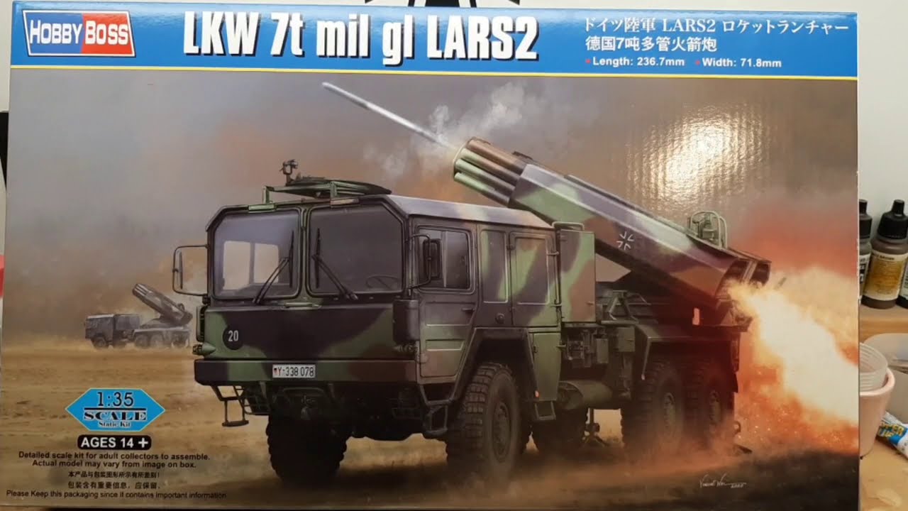 Hobby Boss 1/35 scale LKW 7T mil gl LARS2 build part 2 (video #26 ...