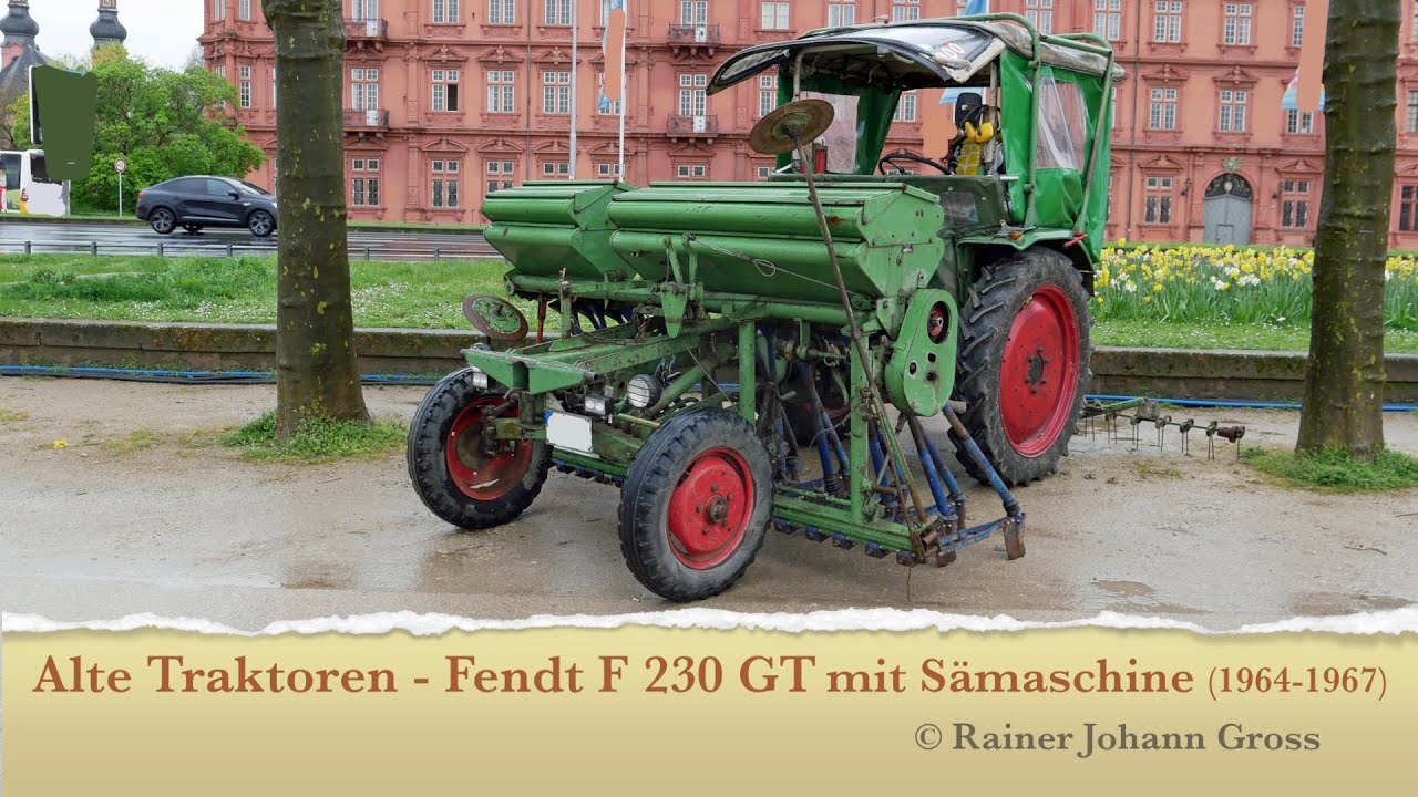 Alte Traktoren - Fendt F 230 GT mit Sämaschine (1964-1967) - YouTube
