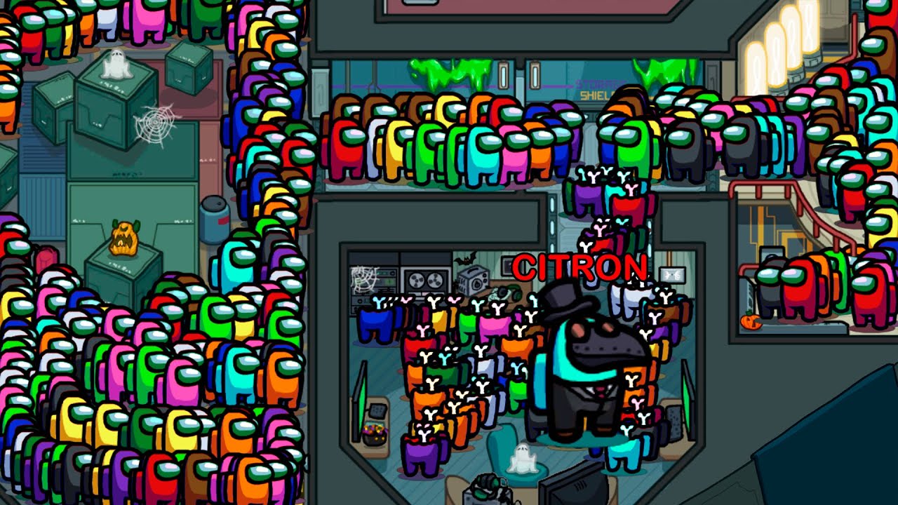 Among Us, but with 1001 players *1000 impostors vs 1 hacker* - YouTube