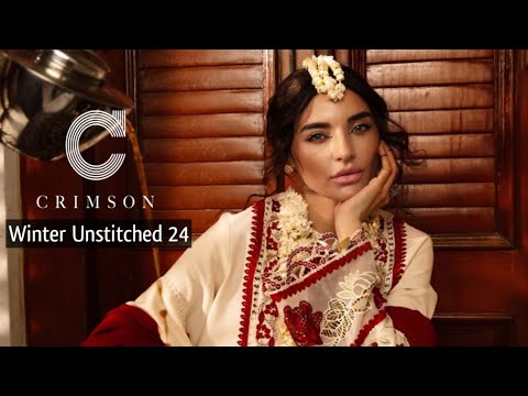 Crimson Winter Collection'24| Crimson AALEEN Luxury Unstitched Winter ...