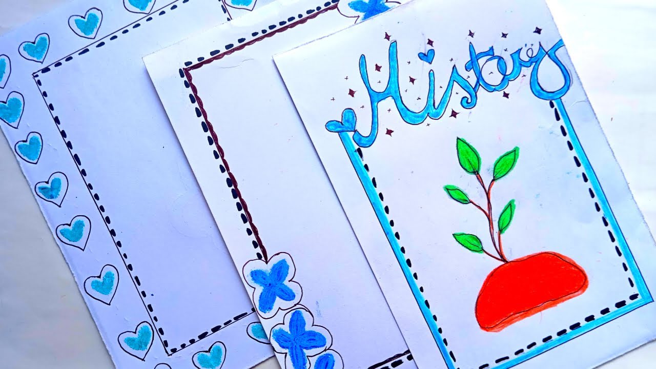 History Project |History project front page design |Assingment border ...